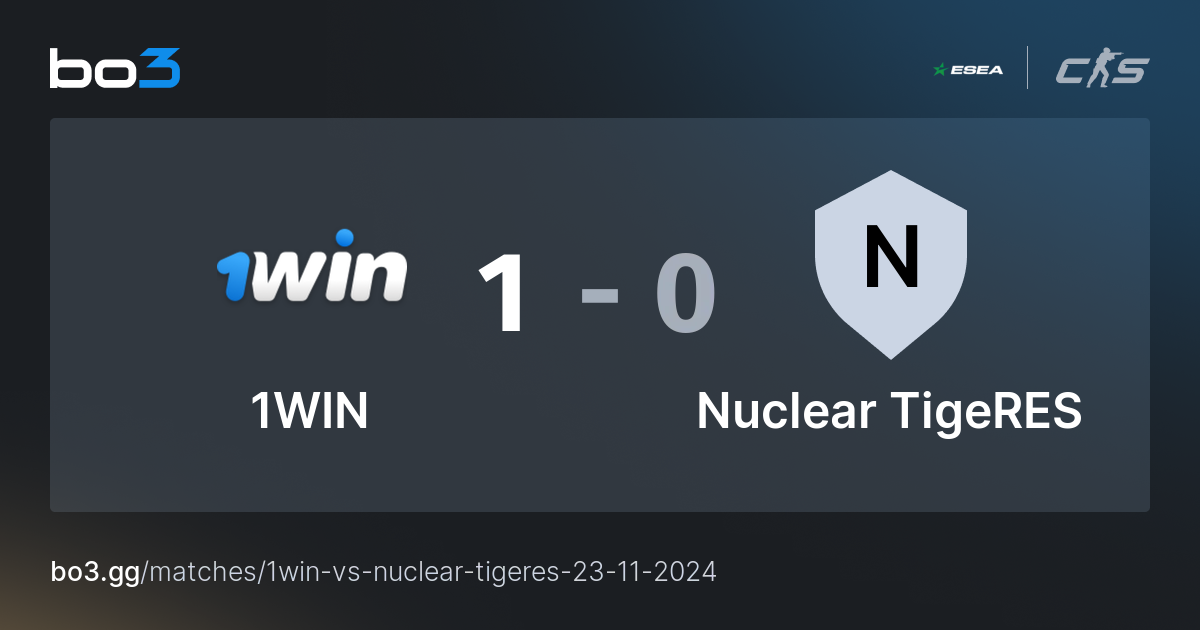 1WIN vs Nuclear TigeRES - CS2 Match at ESEA Season 51: Advanced Division - Europe