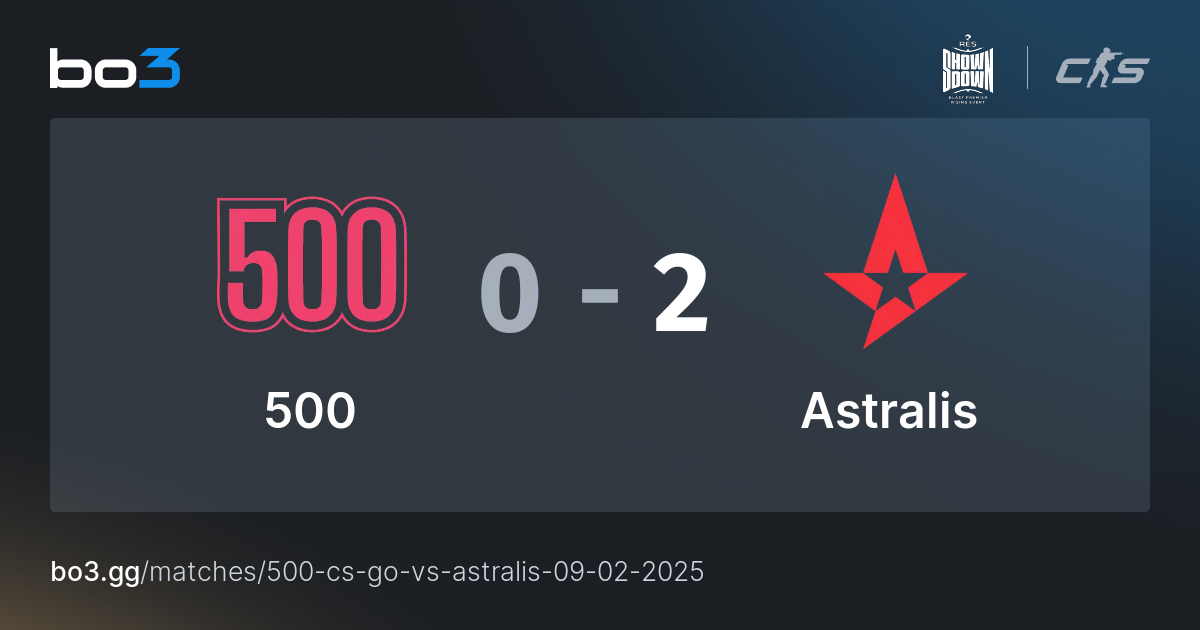 500 vs Astralis - CS2 Match at BLAST Rising Europe Spring 2025