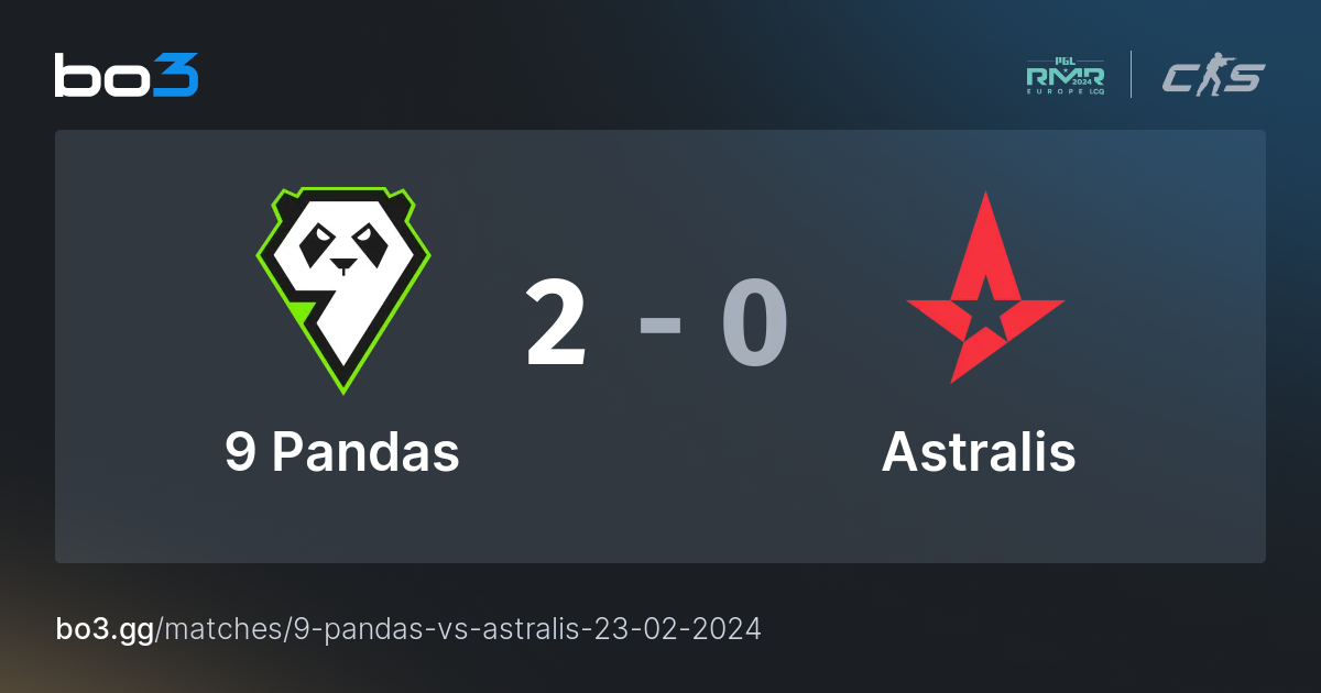 9 Pandas vs Astralis - CS2 Match at PGL Major Copenhagen 2024: European RMR Decider