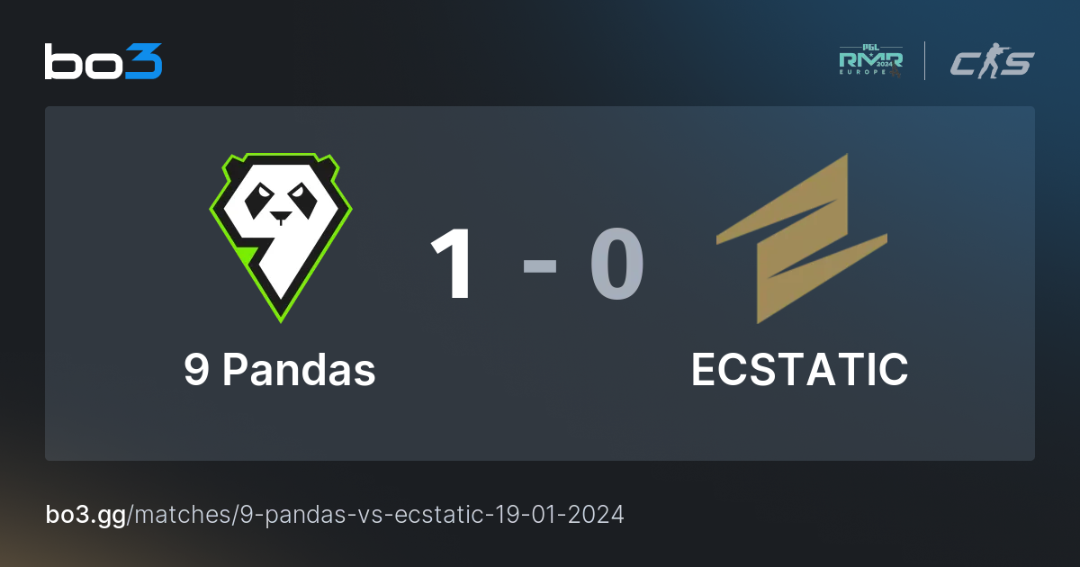 9 Pandas vs ECSTATIC - CS2 Match at PGL Major Copenhagen 2024: European Qualifier A