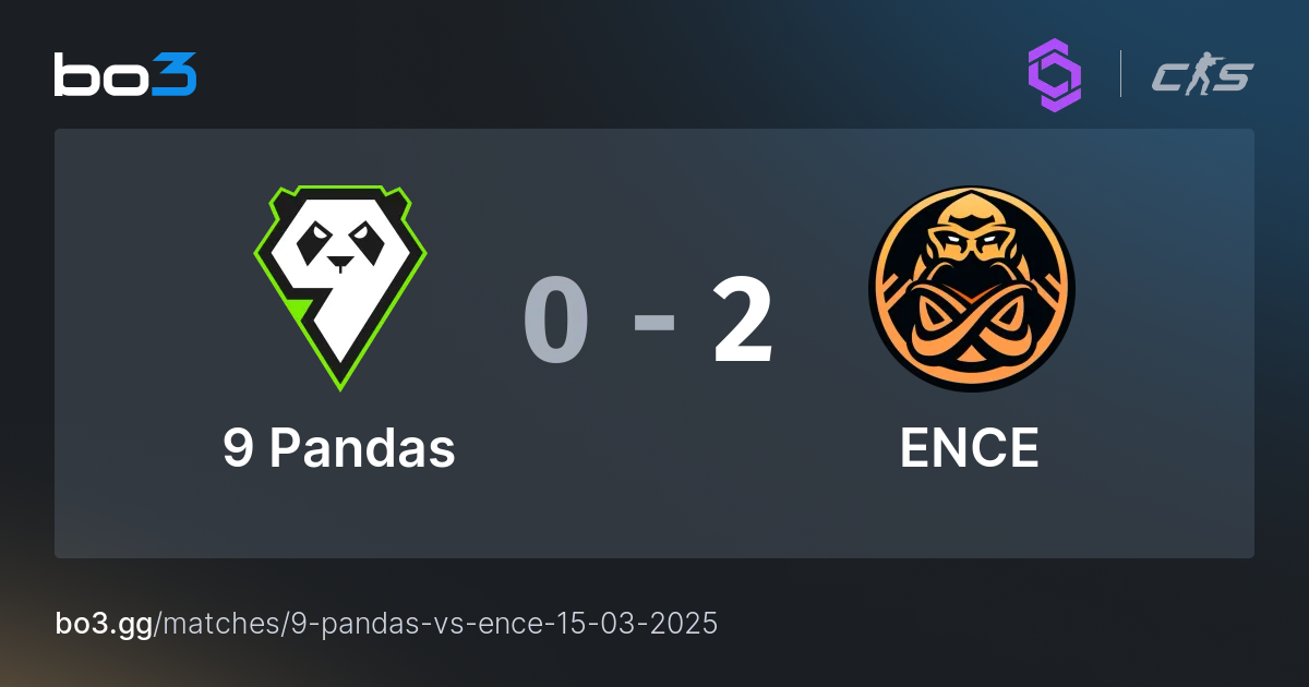 9 Pandas vs ENCE - CS2 Match at CCT Season 2 European Series 20