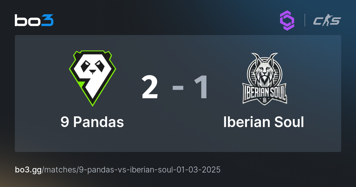 9 Pandas vs Iberian Soul - CS2 Match at CCT Season 2 European Series 19