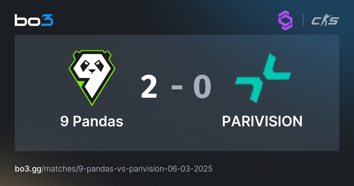 9 Pandas vs PARIVISION - CS2 Match at CCT Season 2 European Series 19