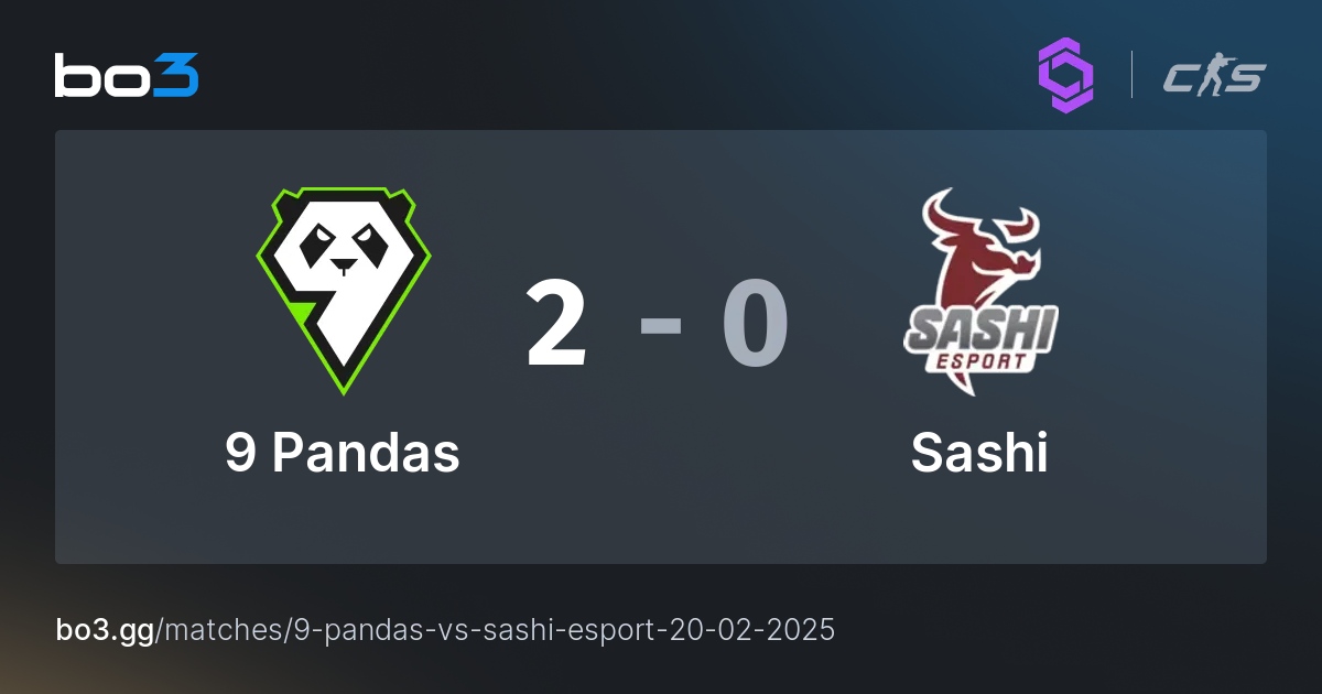 9 Pandas vs Sashi Aim - CS2 Match at CCT Season 2 European Series 18