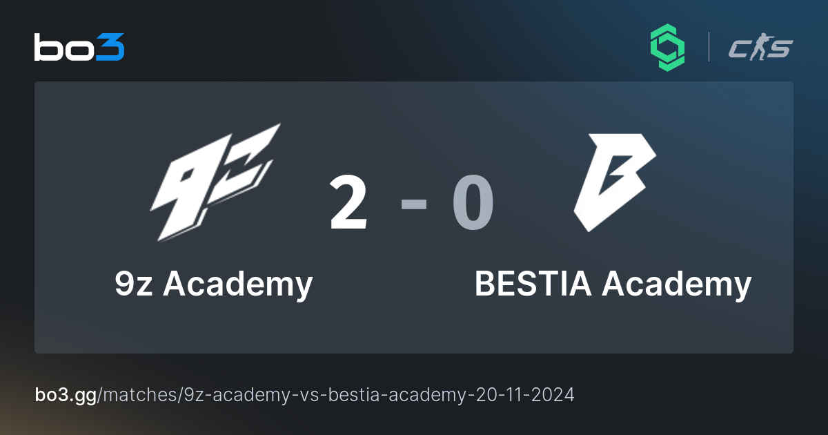 9z Academy vs BESTIA Academy - CS2 Match at CCT Season 2 South American Series 5