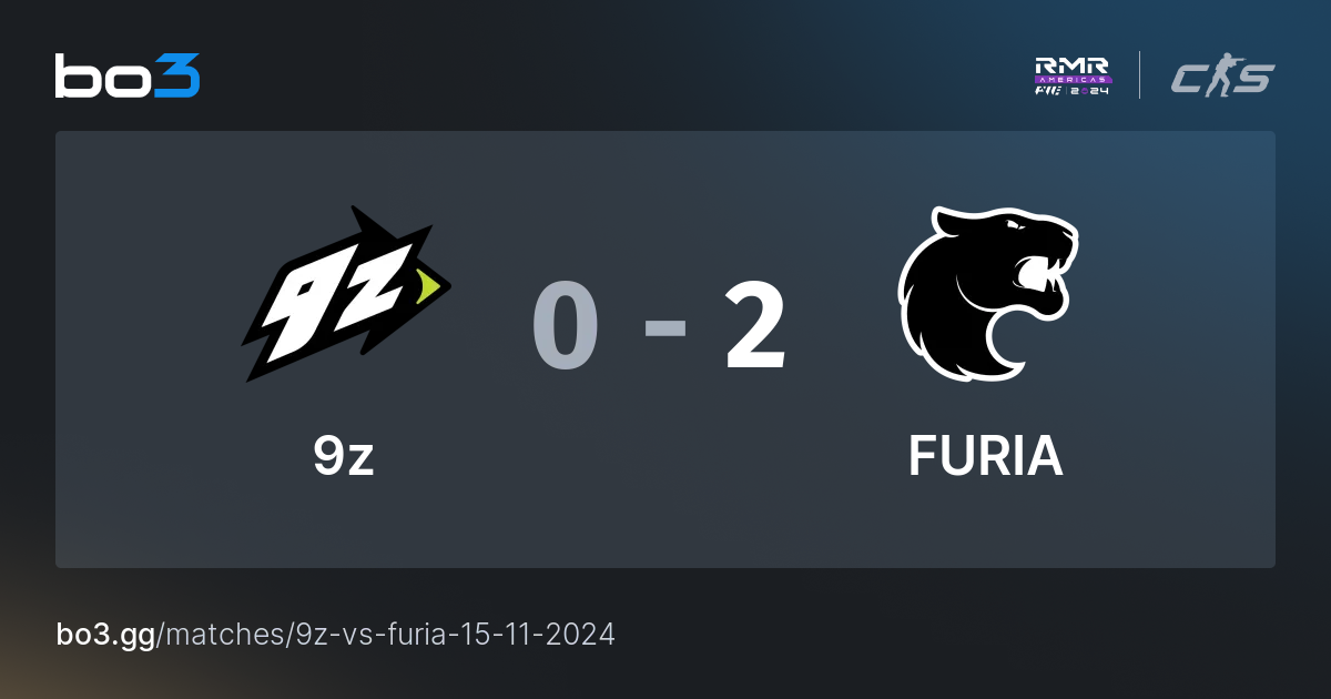 9z vs FURIA - CS2 Match at Perfect World Shanghai Major 2024: American RMR
