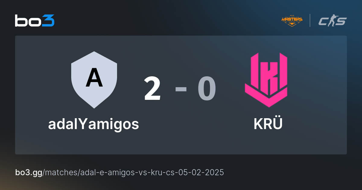 adalYamigos vs KRÜ - CS2 Match at BLAST Rising South America Spring 2025: Closed Qualifier
