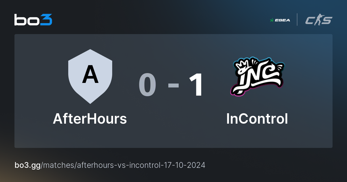AfterHours vs InControl - CS2
