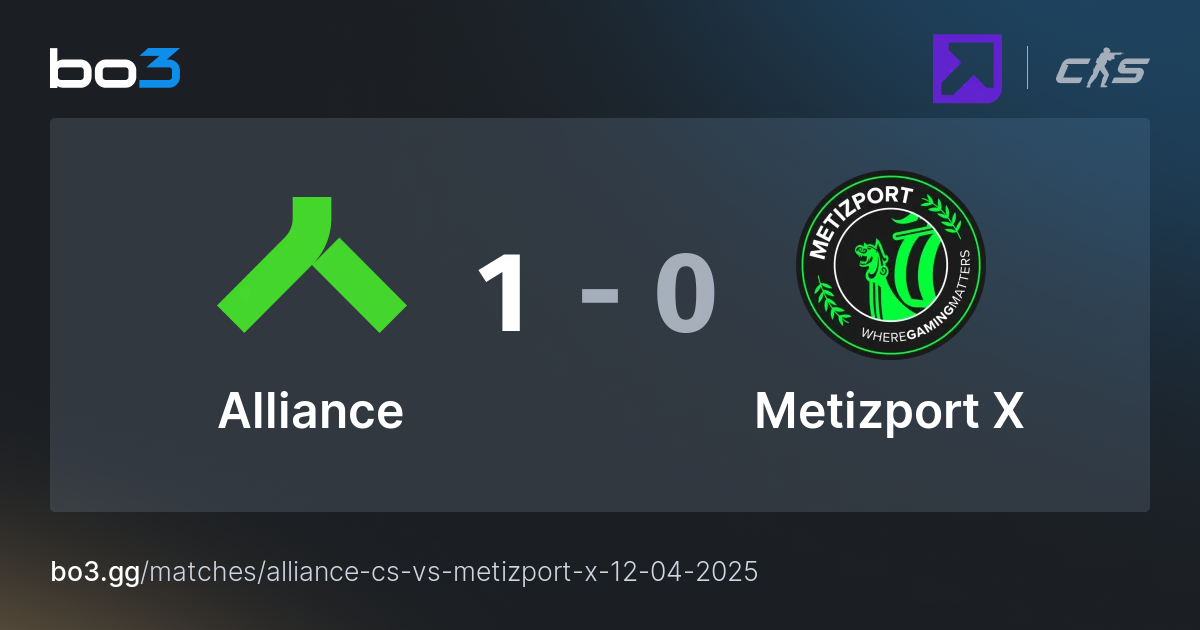 Alliance vs Metizport X - Live - CS2 Match at Level Up LUND!