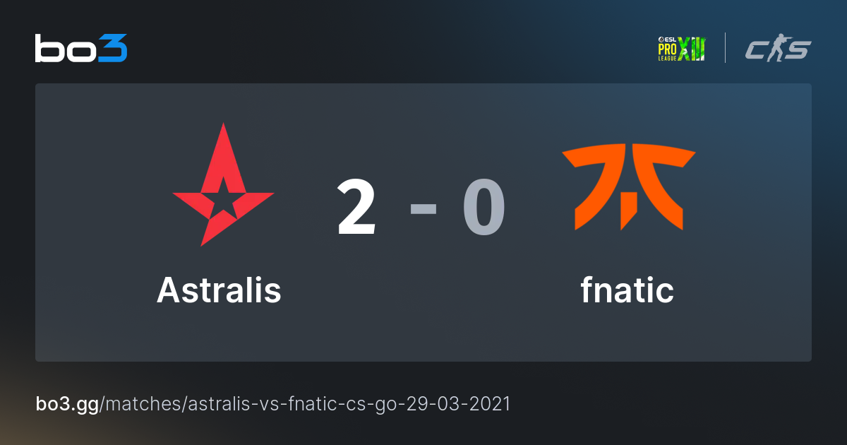 Astralis vs fnatic - CS2 Match at ESL Pro League season 13 2021
