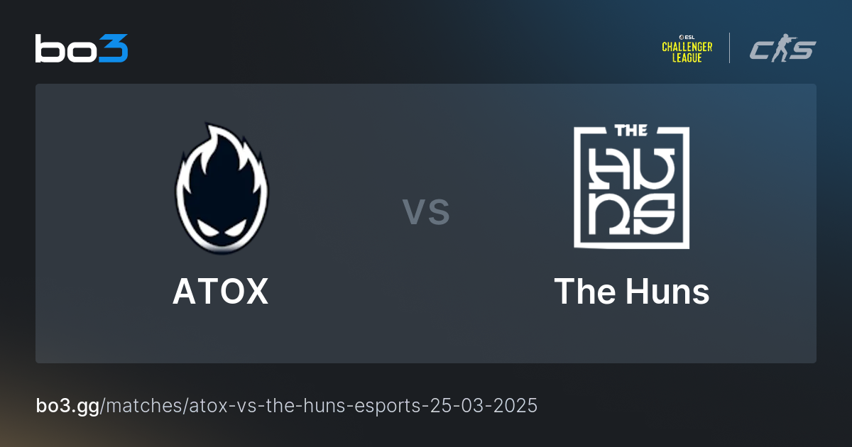ATOX vs The Huns - Live - CS2 Match at ESL Challenger League Season 49: Asia