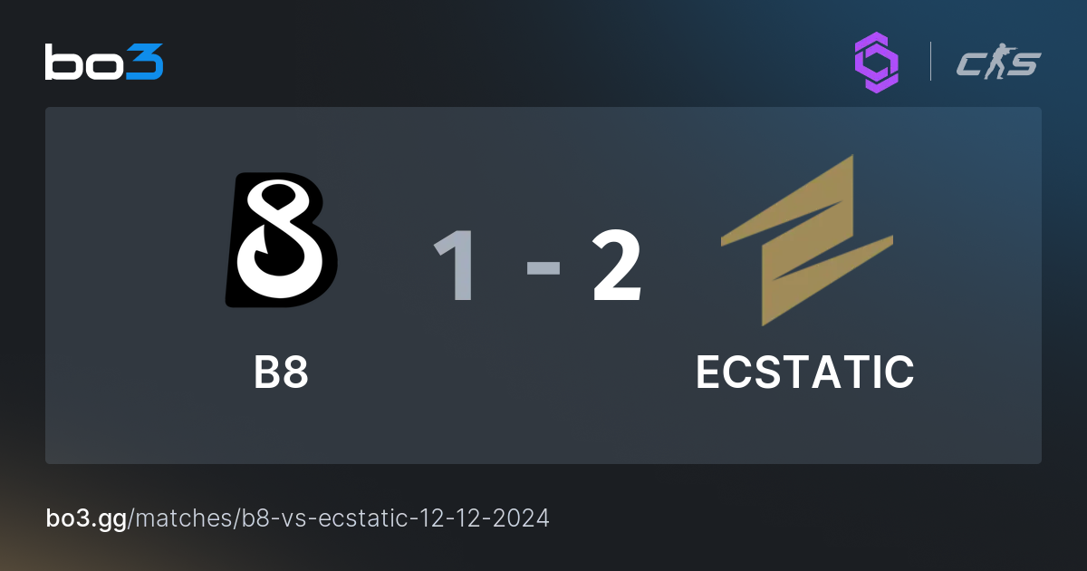 B8 vs ECSTATIC - CS2 Match at CCT Season 2 European Series 15