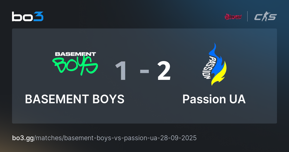 BASEMENT BOYS vs Passion UA - CS2 Match at DraculaN #2