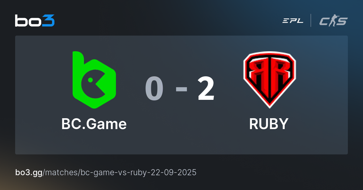 BC.Game vs RUBY - CS2 Match at European Pro League Series 2