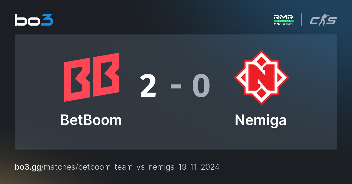 BetBoom vs Nemiga - CS2 Match at Perfect World Shanghai Major 2024: European RMR A