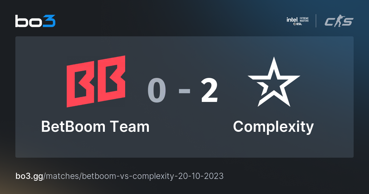BetBoom vs Complexity - CS2 Match at IEM Sydney 2023