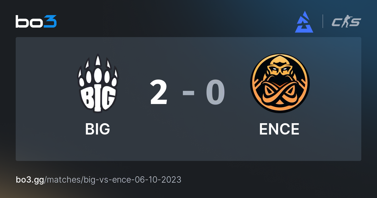 BIG vs ENCE - CS2 Match at BLAST Premier: Fall European Showdown 2023