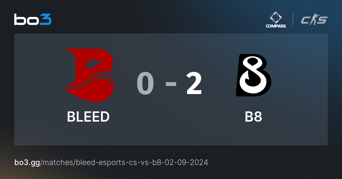 BLEED vs B8 - CS2 Match at YaLLa Compass Summer 2024