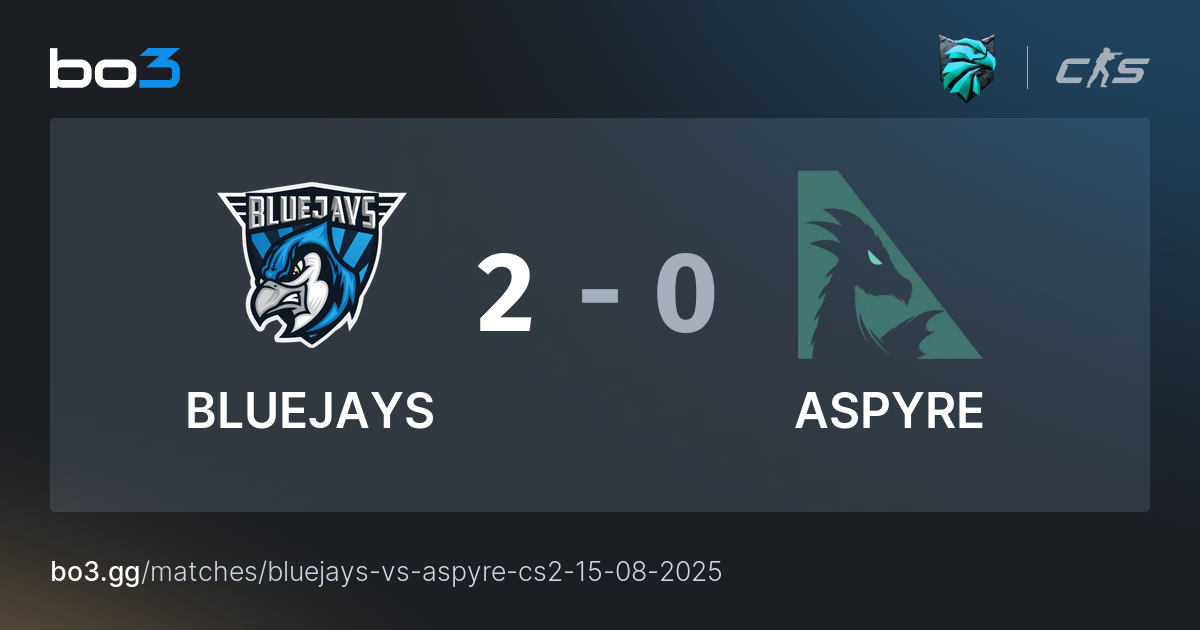 BLUEJAYS vs ASPYRE - CS2 Match at Dust2.us Eagle Masters Series 3