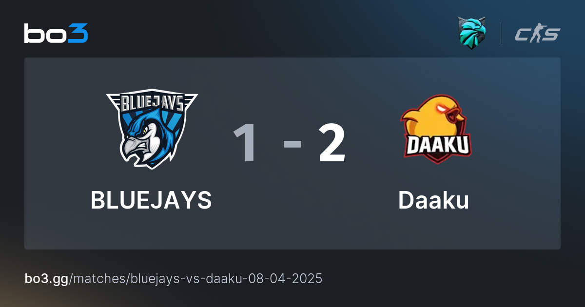 BLUEJAYS vs Daaku - Live - CS2 Match at Dust2.us Eagle Masters Series 1