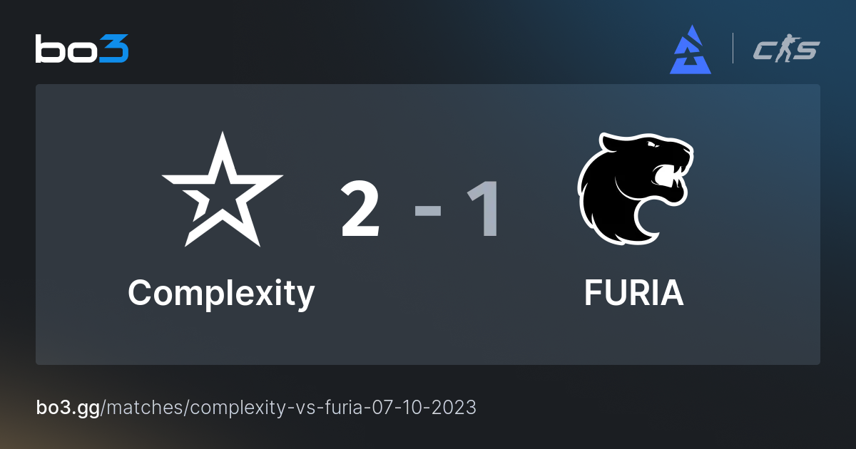 Complexity vs FURIA - CS2 Match at BLAST Premier: Fall American Showdown 2023