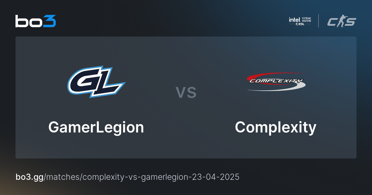 GamerLegion vs Complexity - Live - CS2 Match at Intel Extreme Masters Melbourne 2025