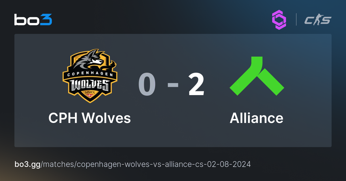 CPH Wolves vs Alliance - CS2 Match at CCT Season 2 European Series 8 Play-In