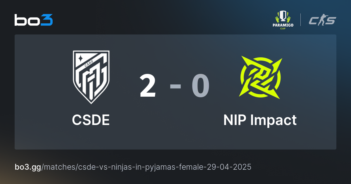 CSDE vs NIP Impact - CS2 Match at Paramigo Cup 2
