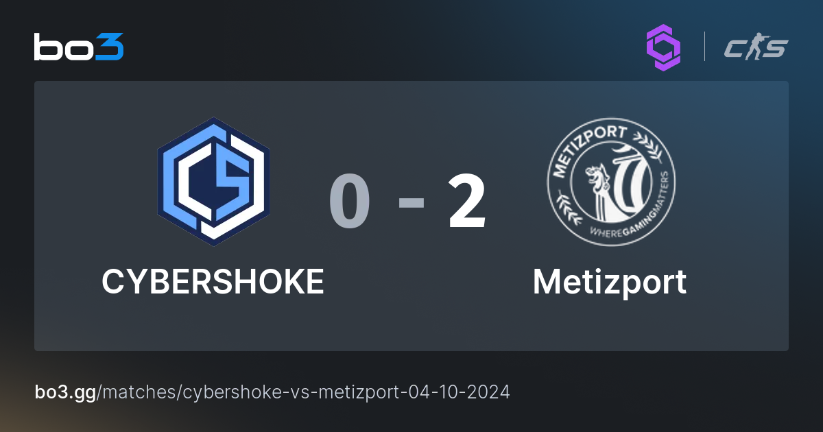 CYBERSHOKE vs Metizport - CS2 Match at CCT Season 2 European Series 14