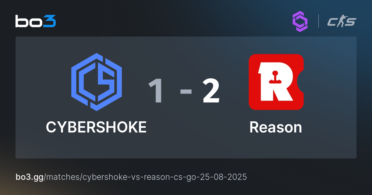 CYBERSHOKE против Reason Оружие – Матч CS2 на CCT Season 3 European Series 5