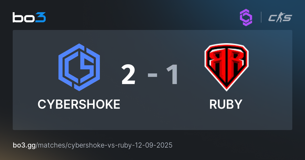 CYBERSHOKE vs RUBY - CS2 Match at CCT Season 3 European Series 6