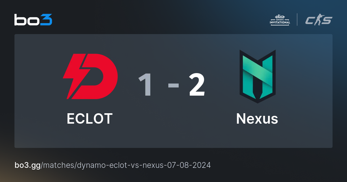 ECLOT vs Nexus - CS2 Match at Elisa Invitational Fall 2024