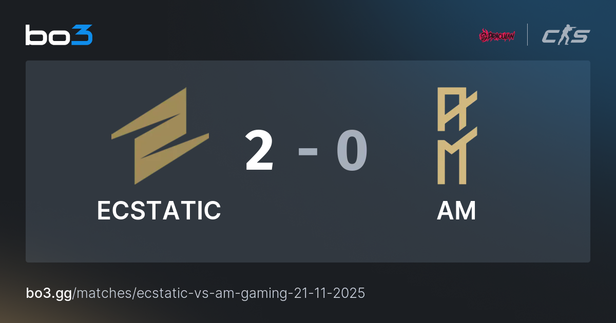 ECSTATIC vs AM - CS2 Match at DraculaN 3
