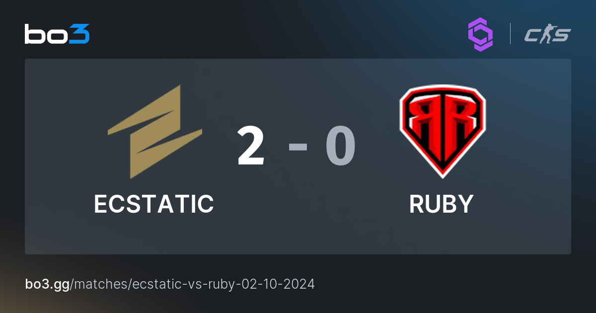ECSTATIC vs RUBY - CS2 Match at CCT Season 2 European Series 14