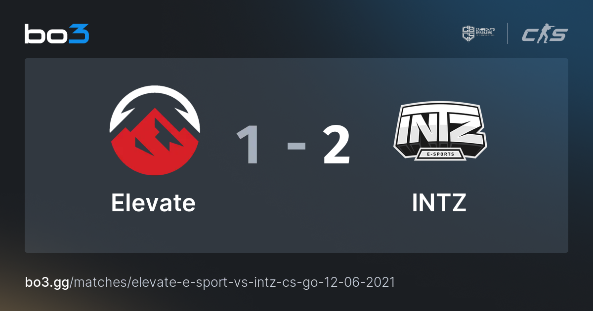 Elevate vs INTZ - CS2 Match at CBCS Retake Season 1 2021