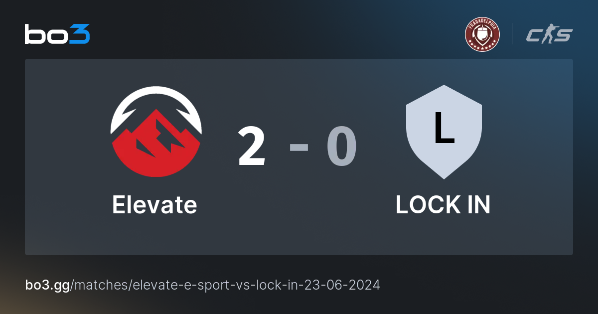 Elevate vs LOCK IN - Partido de CS2 en Fragadelphia Kansas City 2024