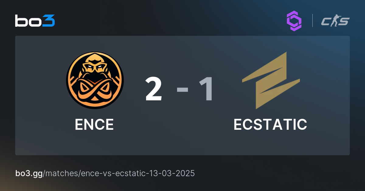 ENCE vs ECSTATIC - CS2 Match at CCT Season 2 European Series 20