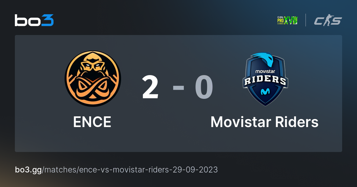 ENCE vs Movistar Riders - CS2 Match at ESL Pro League Season 18