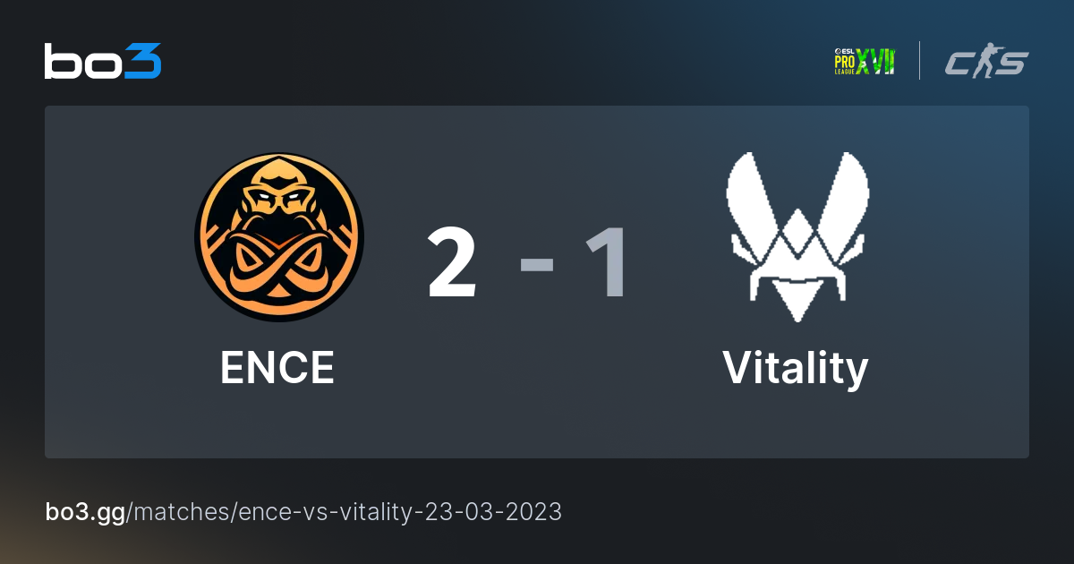 ENCE vs Vitality - CS2 Match at ESL Pro League Season 17 2023