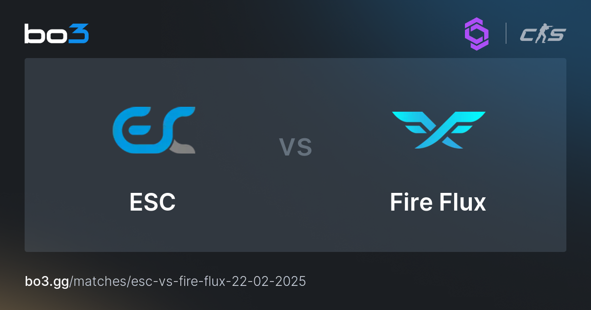 ESC vs Fire Flux - Live - CS2 Match at CCT Season 2 European Series 19 Play-In