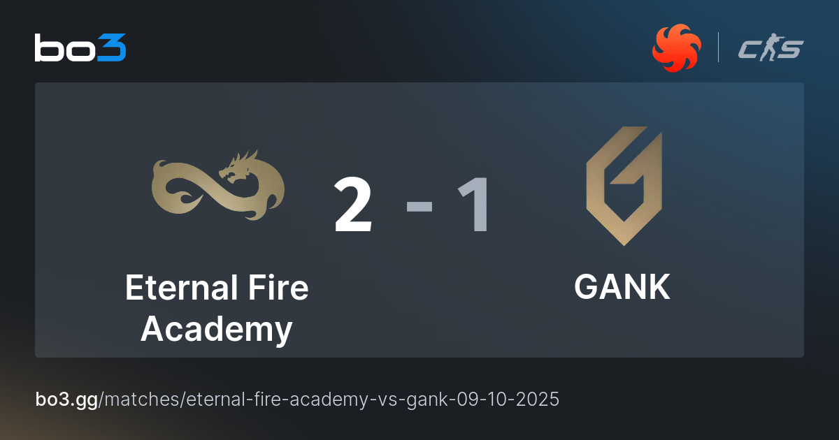 Eternal Fire Academy vs GANK - CS2 Match at Exort Series 17