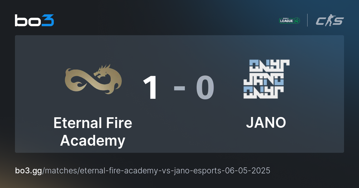 Eternal Fire Academy vs JANO - Live - CS2 Match at ESEA season 53: Advanced Division - Europe