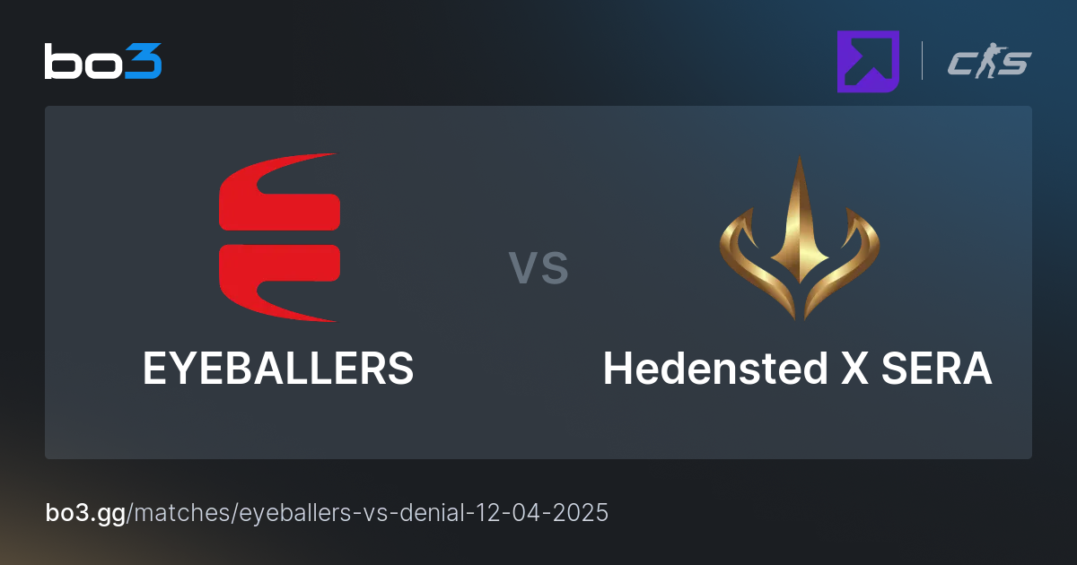 EYEBALLERS vs SERA - Live - CS2 Match at Level Up LUND!