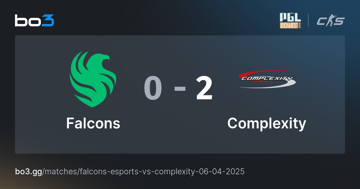 Falcons vs Complexity - CS2 Match at PGL Bucharest 2025