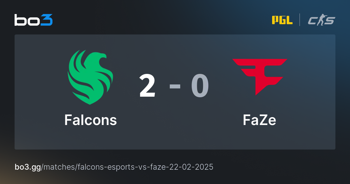 Falcons vs FaZe - CS2 Match at PGL Cluj-Napoca 2025