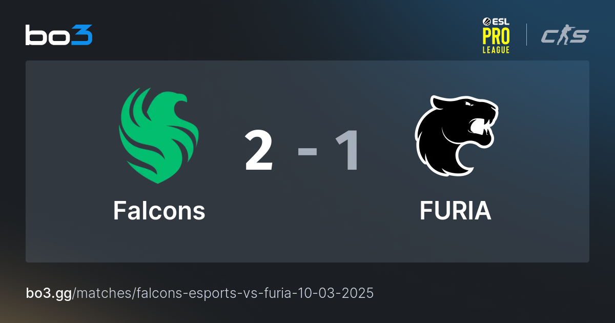 Falcons vs FURIA - CS2 Match at ESL Pro League Season 21