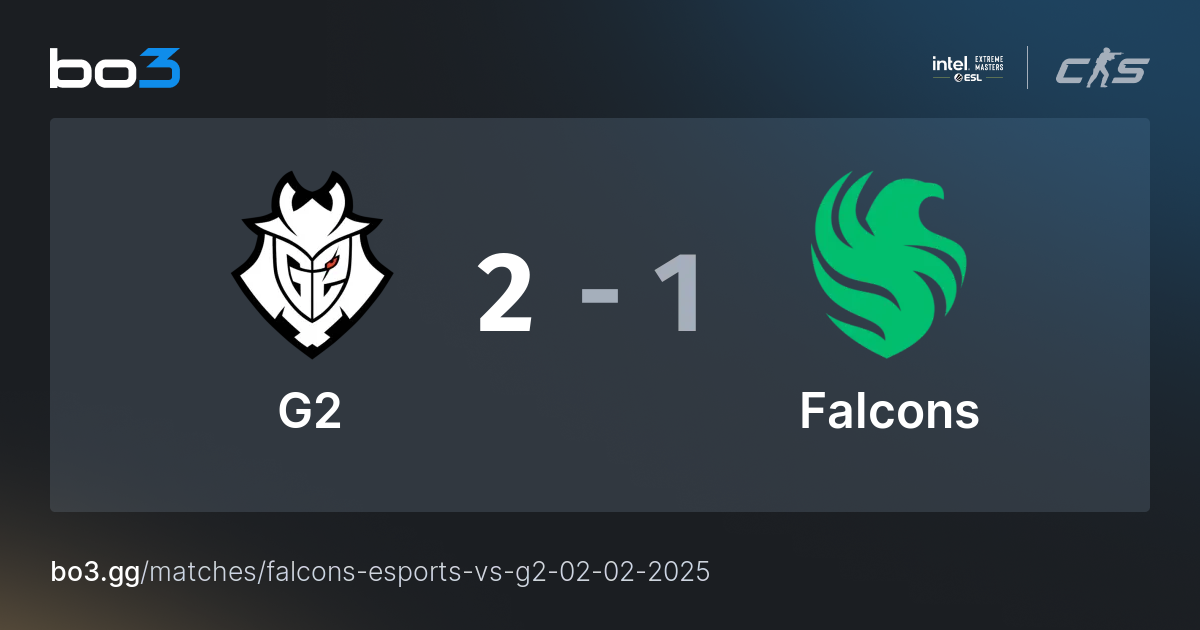 G2 vs Falcons - CS2