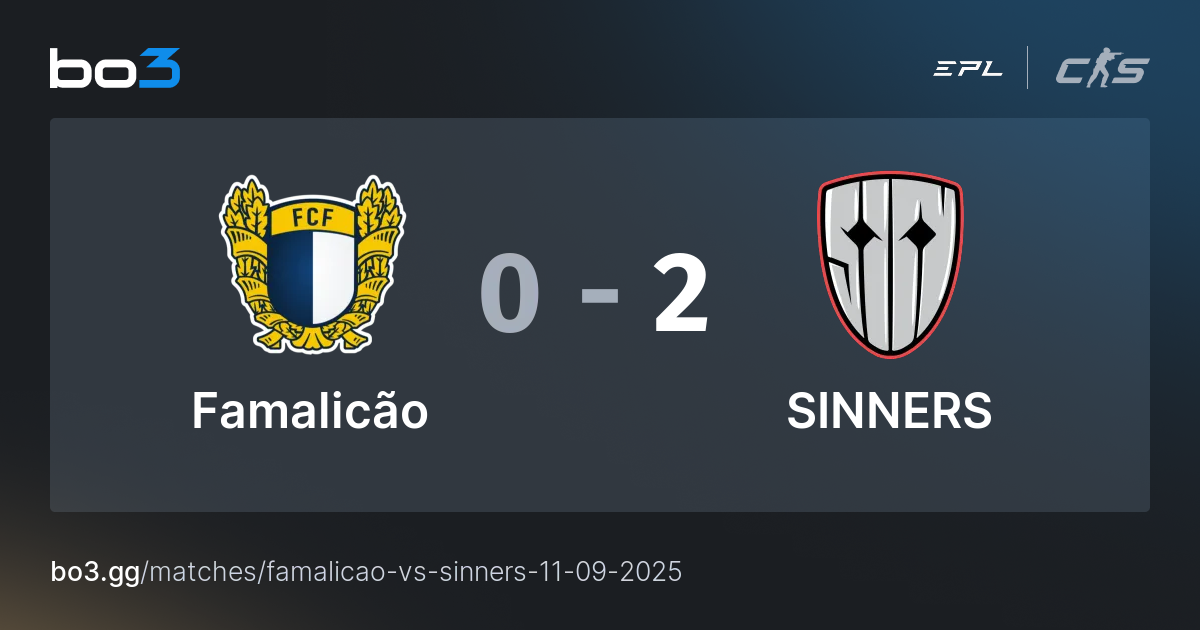 Famalicão vs SINNERS Devices - CS2 Match at European Pro League Series 2