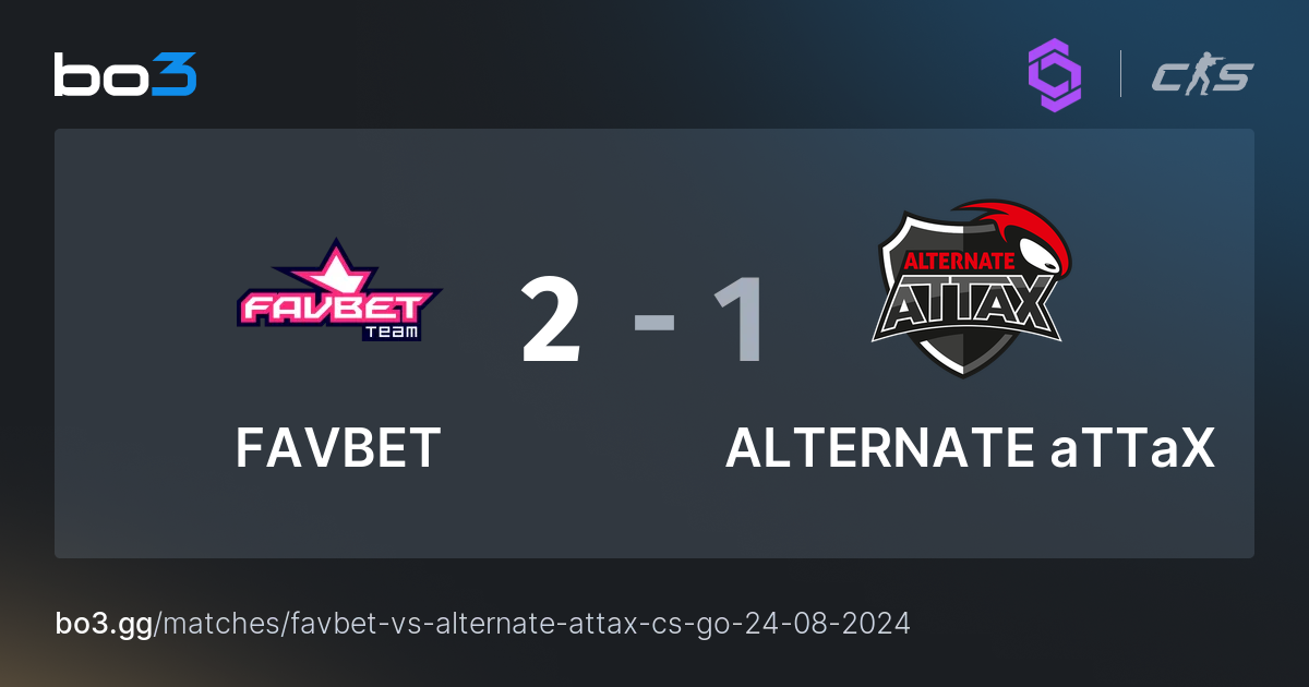 FAVBET vs ALTERNATE aTTaX - CS2 Match at CCT Season 2 European Series 10 Play-In