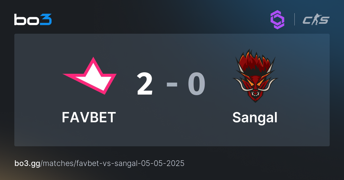 FAVBET vs Sangal - CS2 Match at CCT Season 3 European Series 1 Play-In